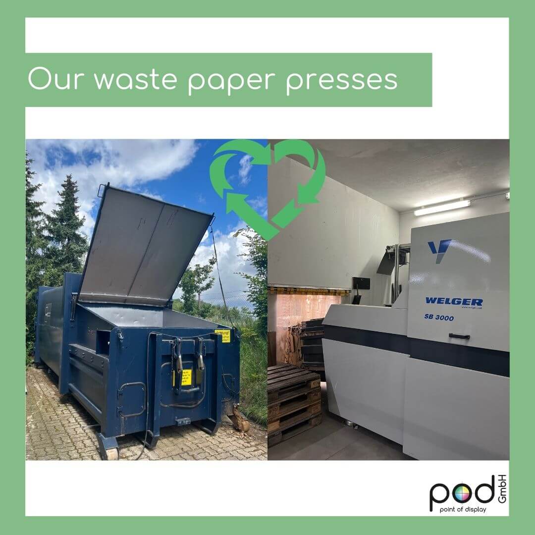 Sustainability in action: our waste paper presses in action ♻️📦 | pod ...