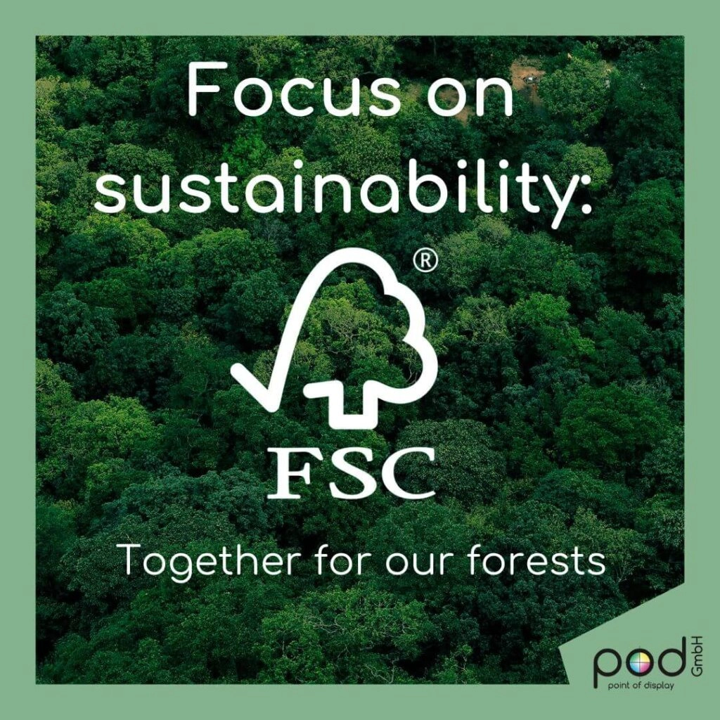 Together for sustainable forests | pod GmbH - point of display